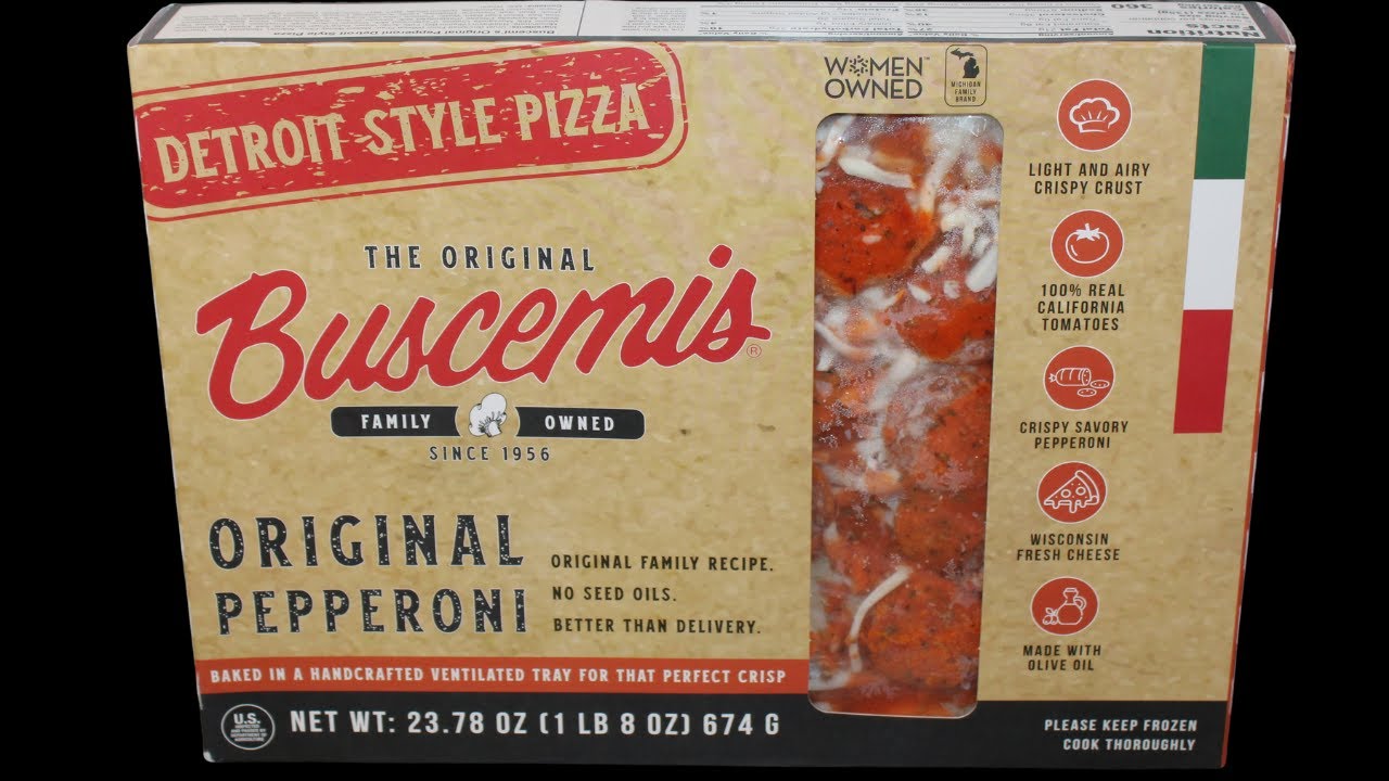 Buscemis Original Pepperoni Detroit Style Pizza Review