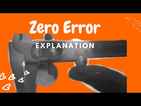 What is Zero error in Vernier calipers Kisembo Physics