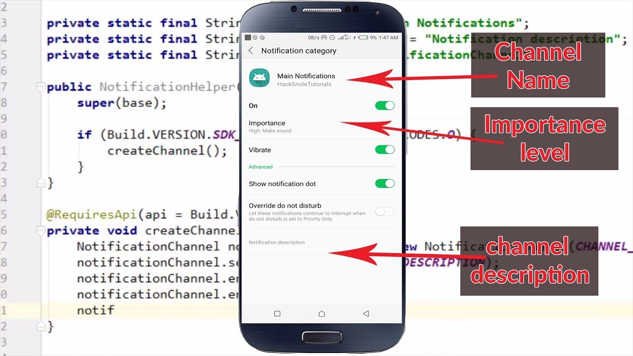 Android 8.0 Notification Channel - How to implement notification Channels for Android 8.0