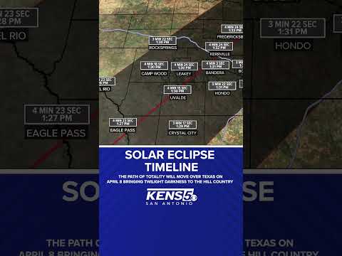What time will the eclipse take place in Bexar County? Here's the breakdown