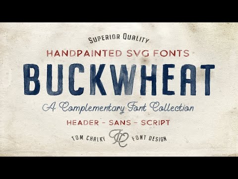 Buckwheat Opentype SVG Fonts Font Free Download