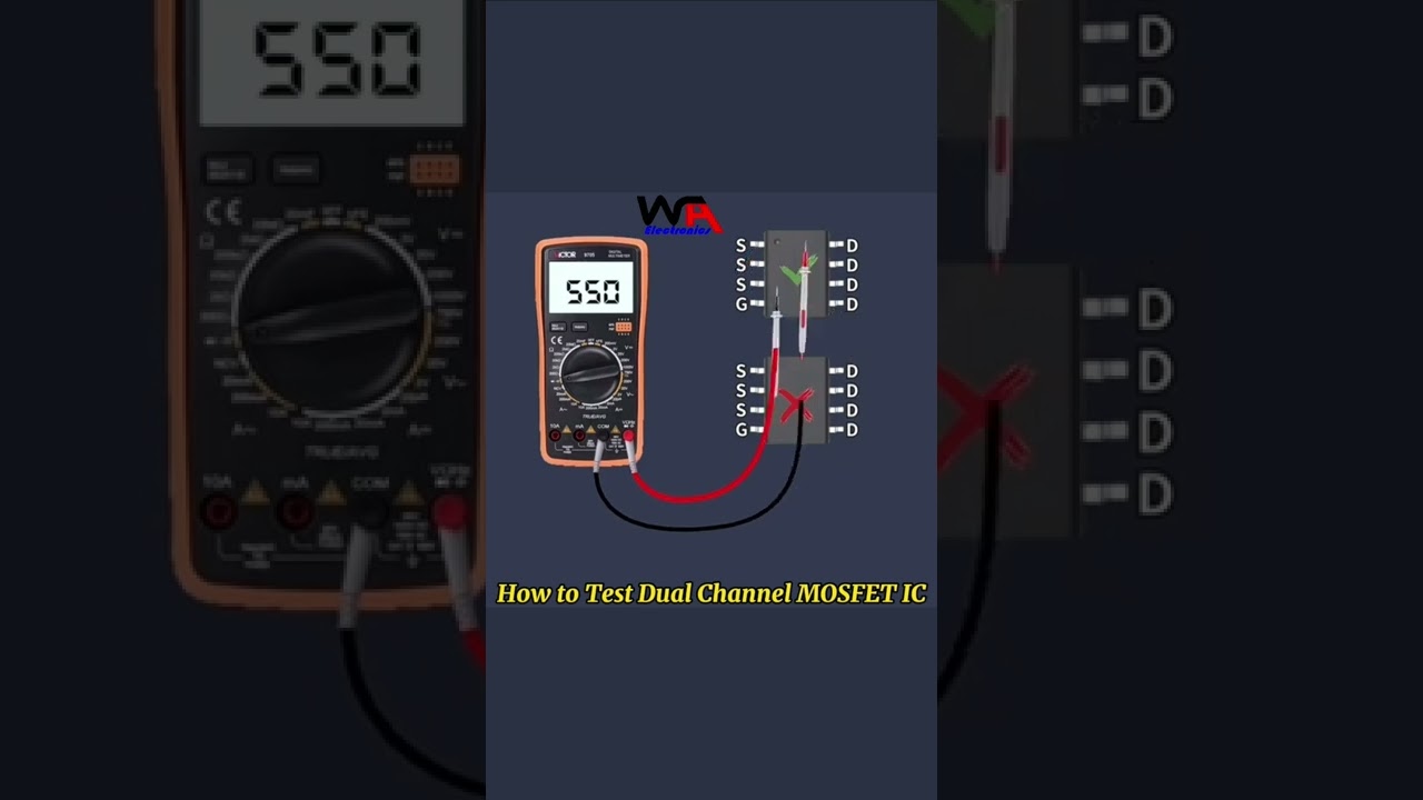Dual Channel MOSFET IC Testing #electrical #electronic #shorts