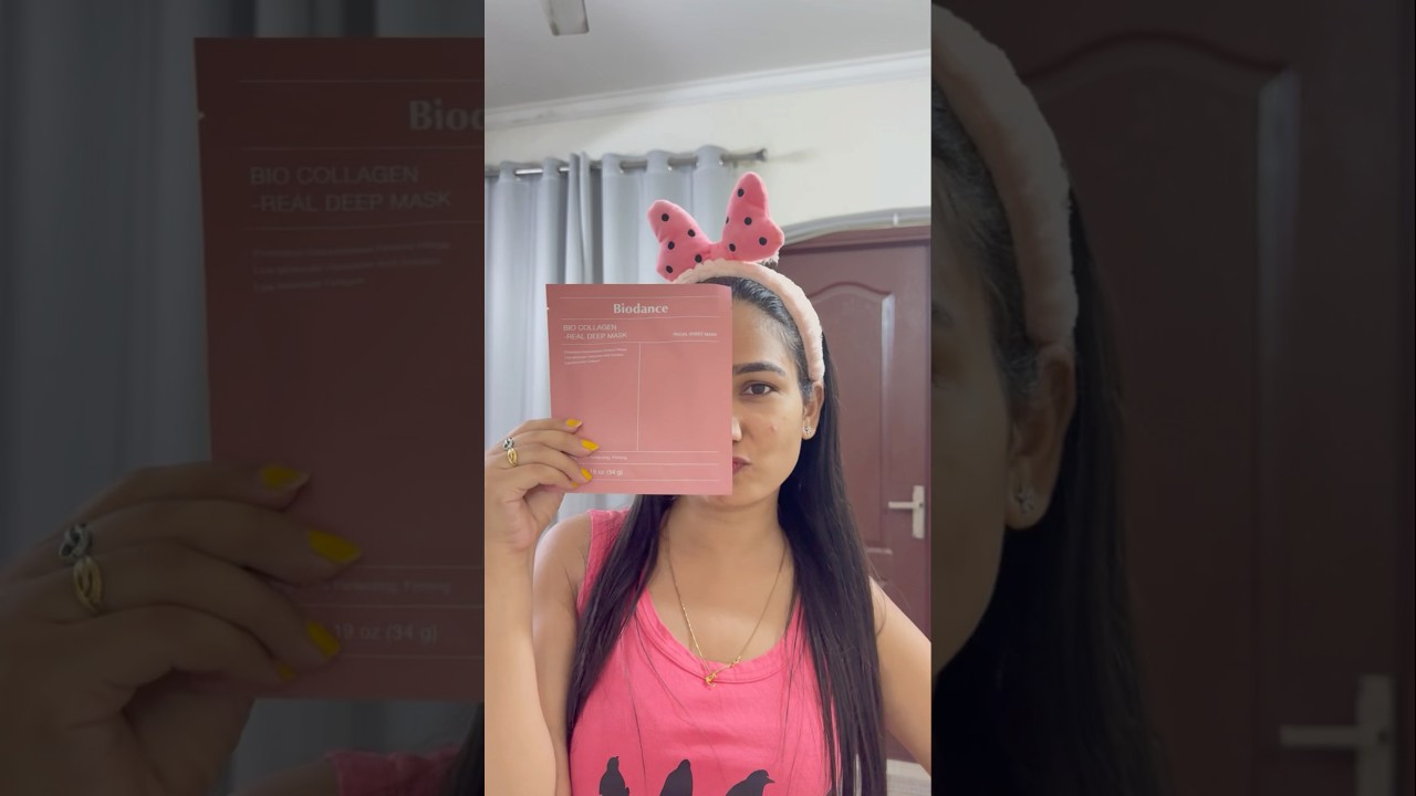 Trying the *VIRAL* BIODANCE COLLAGEN sheet mask!!