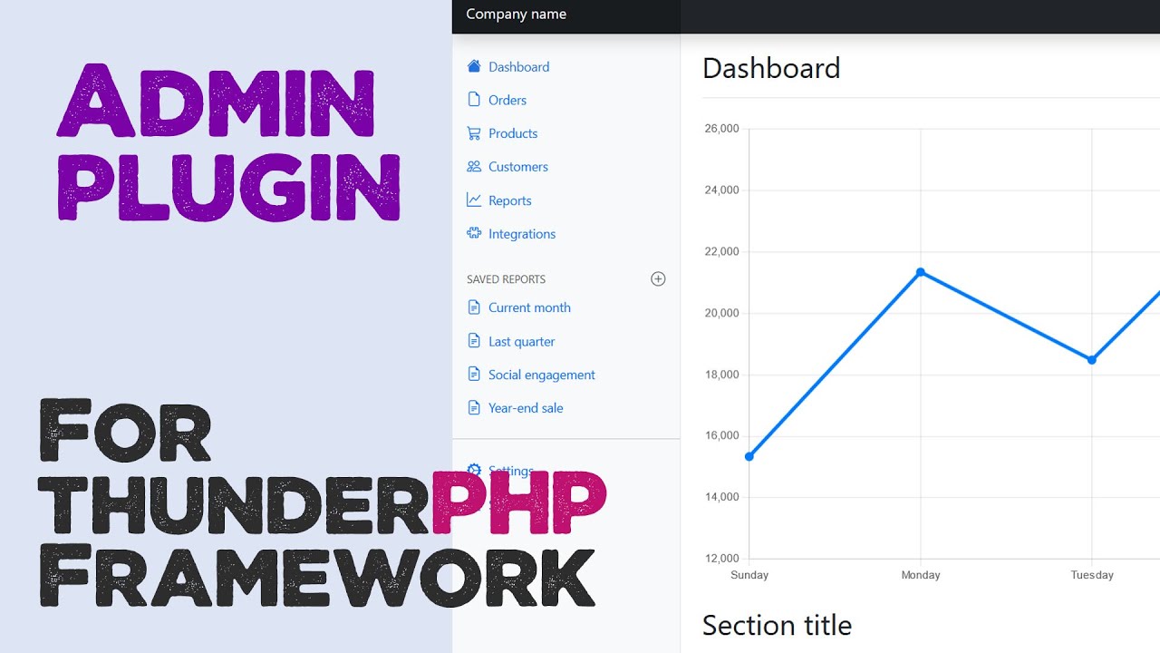 Admin plugin for thunderPHP Framework | Quick programming tutorial