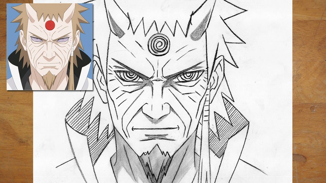 How to Draw Hagoromo Otsutsuki – Naruto Art Tutorial