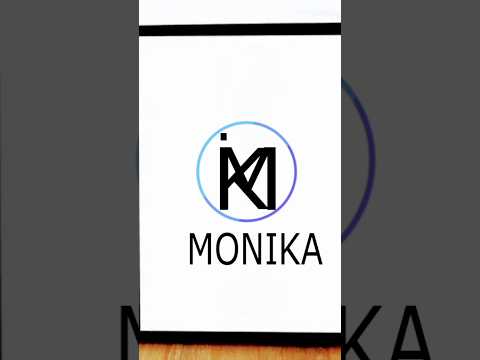 Logo Name MONIKA 👀💫 Comment your Name #logo #viral #youtubeshorts #logodesign