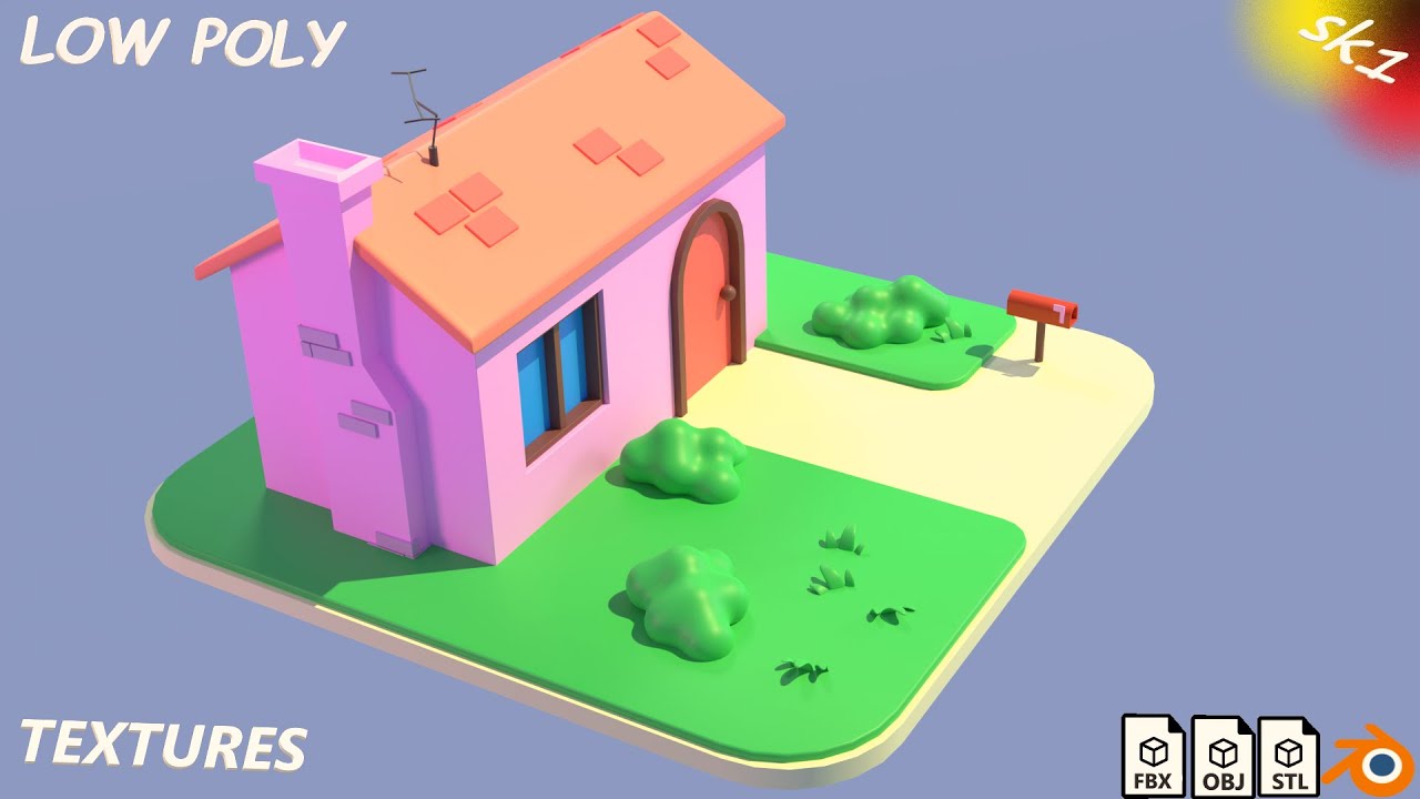 Stylised house(part 1) | CGTrader