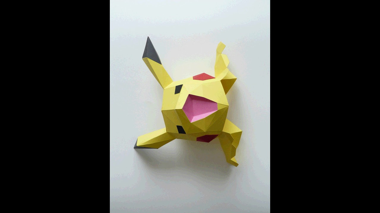 3D papercraft   Pokemon Pikachu DIY   Templates   PDF   DXF