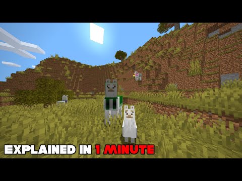 How Tame/Breed and Decorate Llama's in Minecraft