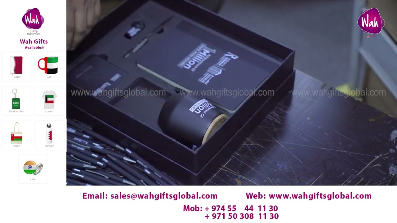 Premium Corporate Gift Set | Custom Promotional Gift Boxes | Wah Gifts | Personalized Gifts Packages