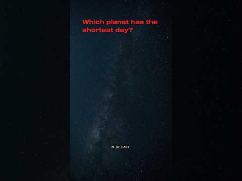 Which planet has the shortest day? #shorts #space #planets