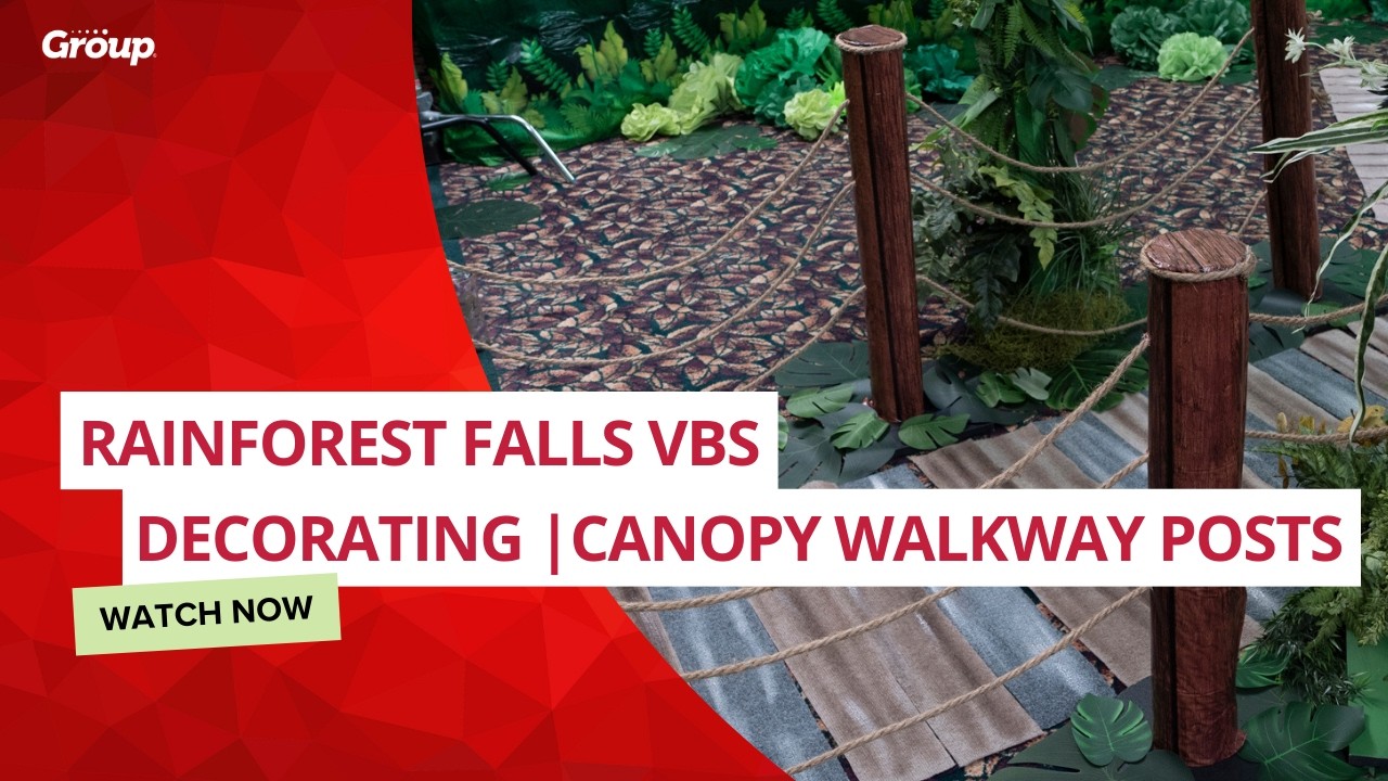 Rainforest Falls Decorating | Canopy Walkway Posts