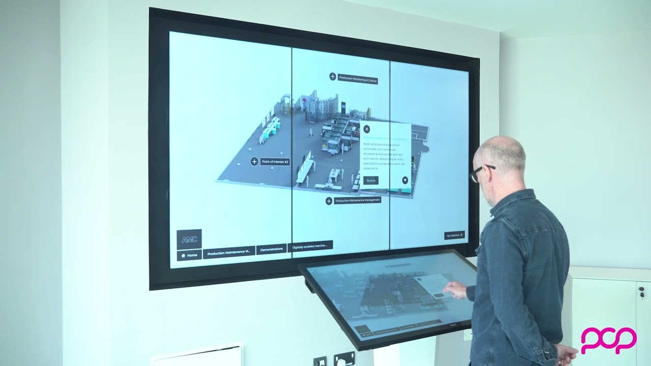 ABB interactive touchscreen