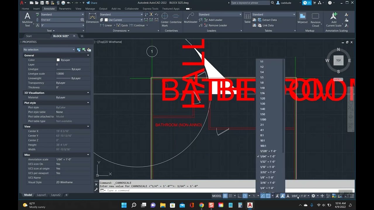 AutoCAD Block Annotate Fixes