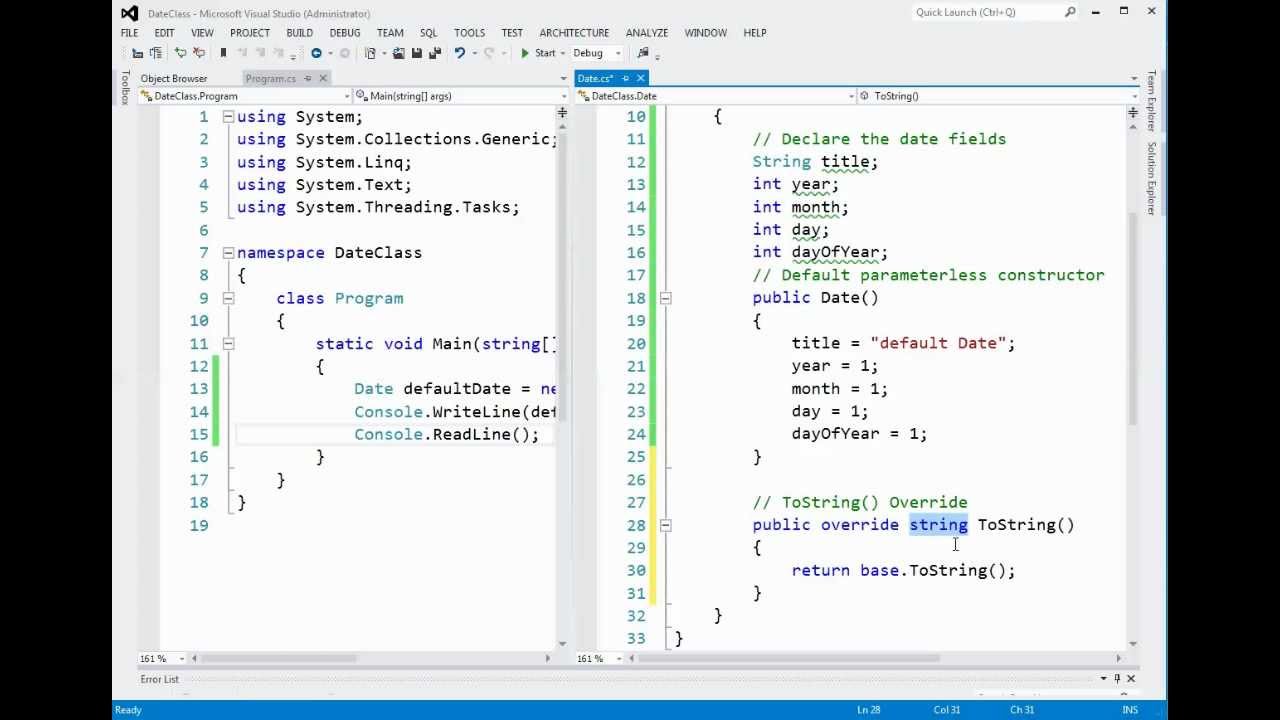 OOP Practice Constructors - Part 1
