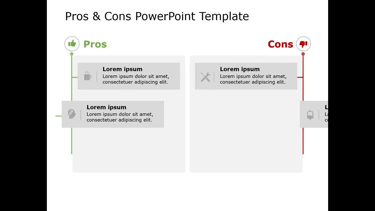 Animated Pros And Cons Powerpoint Template | SlideUpLift