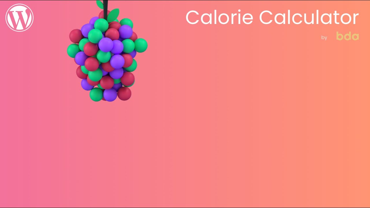WP Calorie Calculator plugin - WordPress plugin presentation