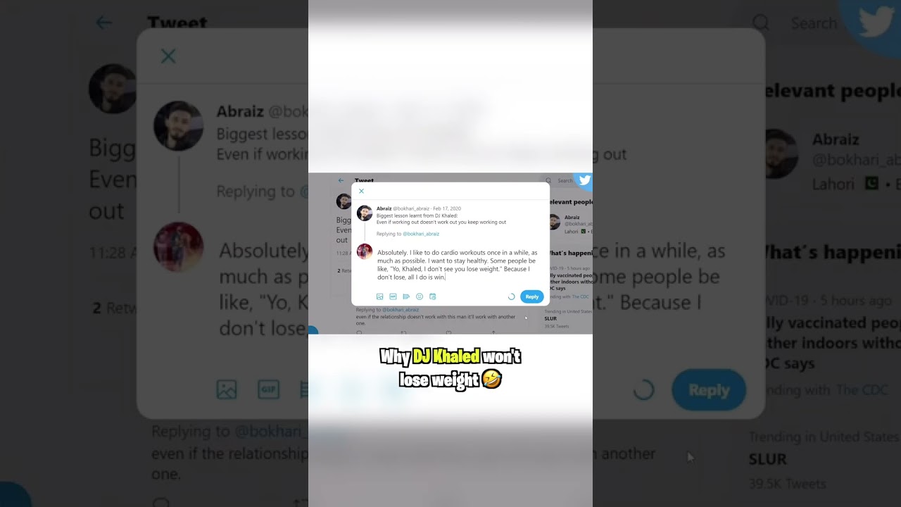 Why DJ Khaled Doesn't Lose Weight 🤣