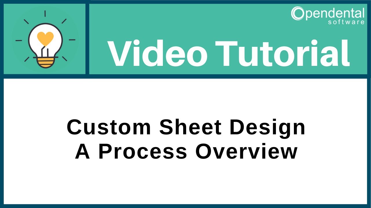 Custom Sheet Process (for Patient Forms)