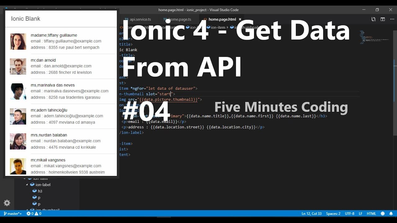 #04 Ionic 4  - Get Data From API
