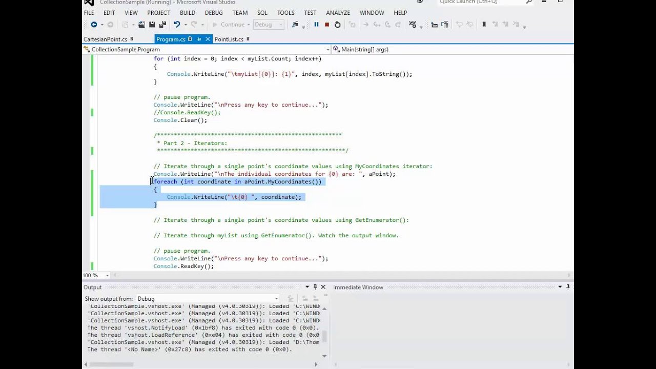 Collections in C# -Part 2 (Iterators)