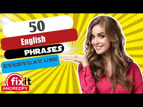 50 English phrases everyday Use/Learn English Sentences with Urdu translation/Fix It Angrezify
