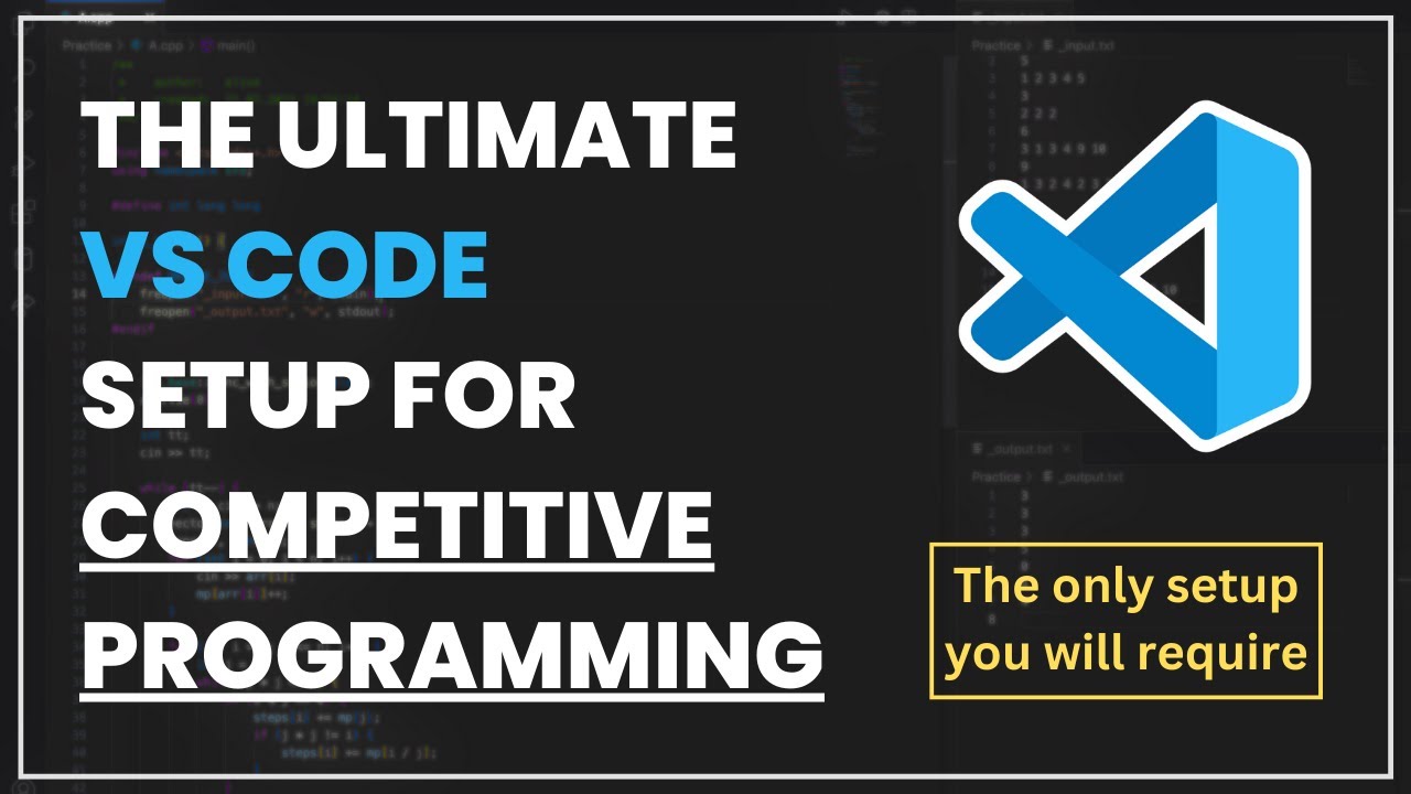 My VS Code setup for Competitive Programming | Create With code