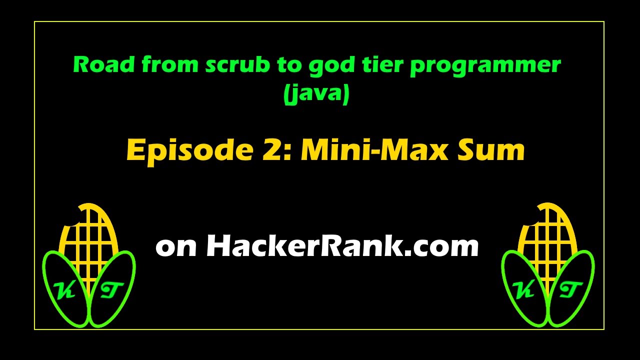 Episode 2: Mini-Max Sum Java Problem