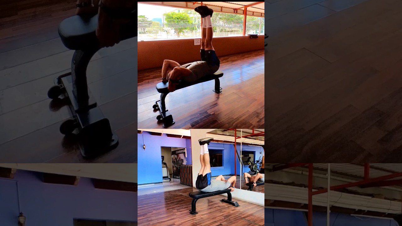 Video for the Leg raise straight on bench exercise | App Instructor JP