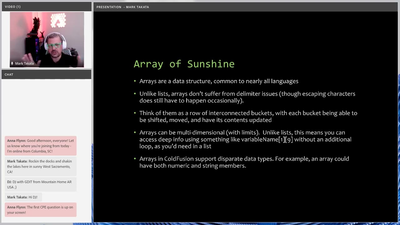 Adobe ColdFusion Foundations: Leveraging the Array Built-In Functions