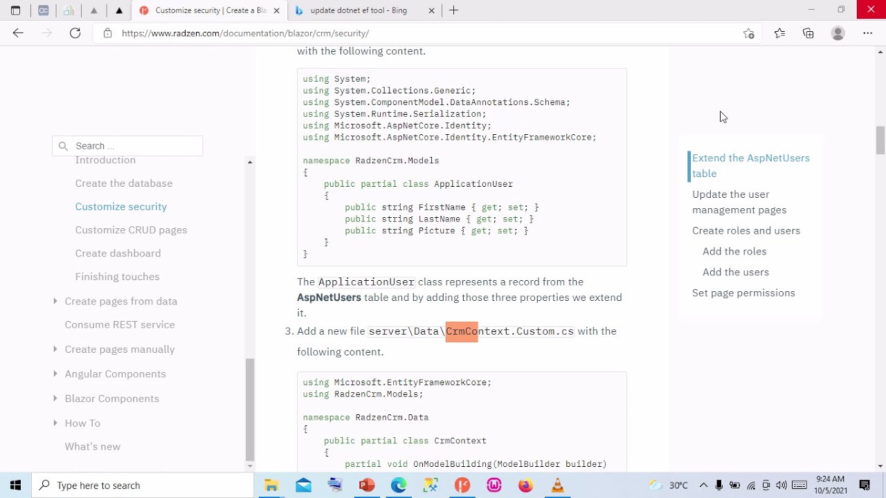 How To Extend AspnetUsers Table - Blazor WebAssembly - Radzen
