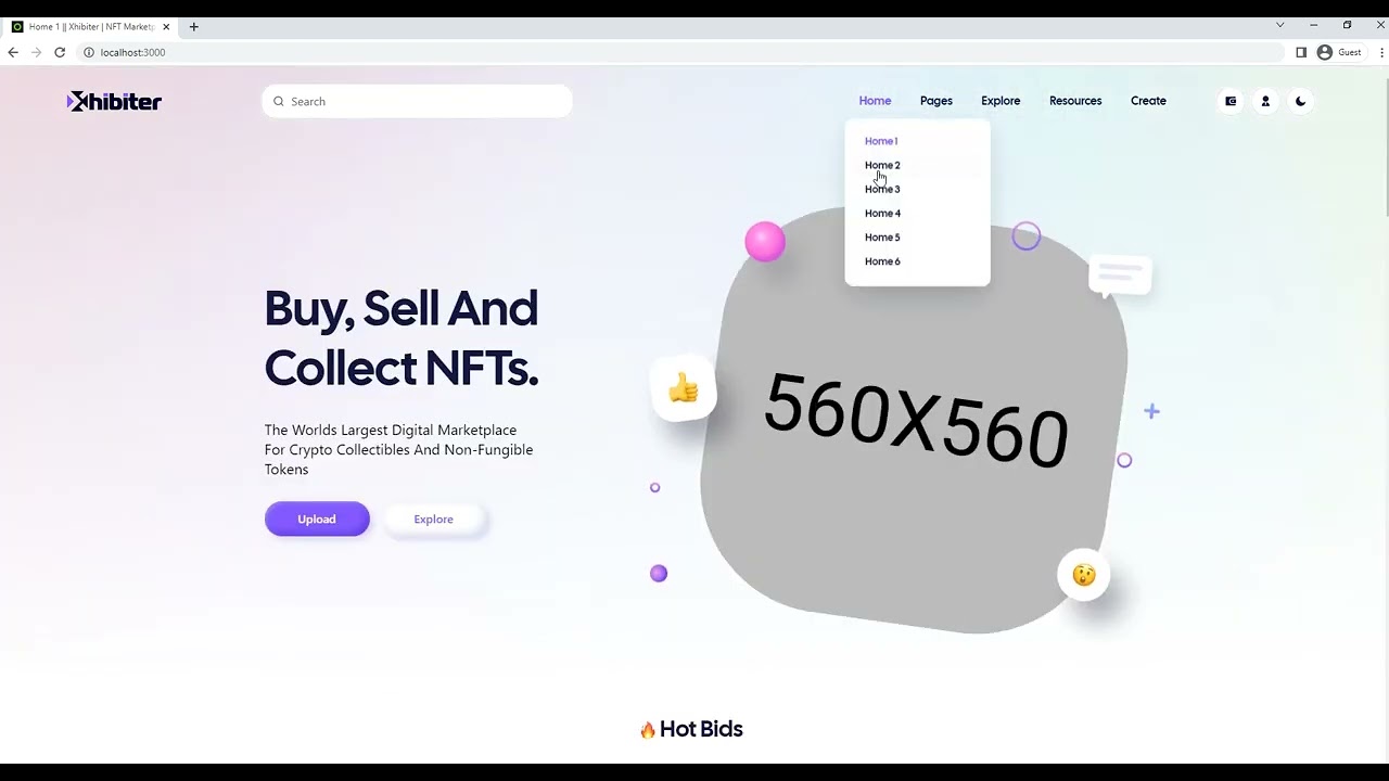 Xhibiter | NFT Marketplace React NextJS Template Setup Guide