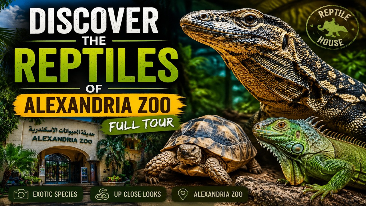 Inside Alexandria Zoo Reptile House | Snakes, Crocodiles & Exotic Reptiles Tour