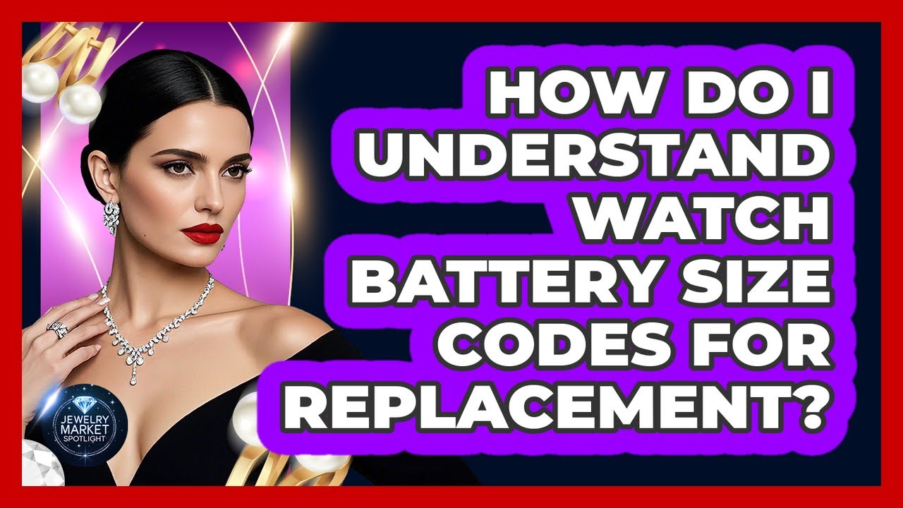 How Do I Understand Watch Battery Size Codes For Replacement? - Jewelry Market Spotlight