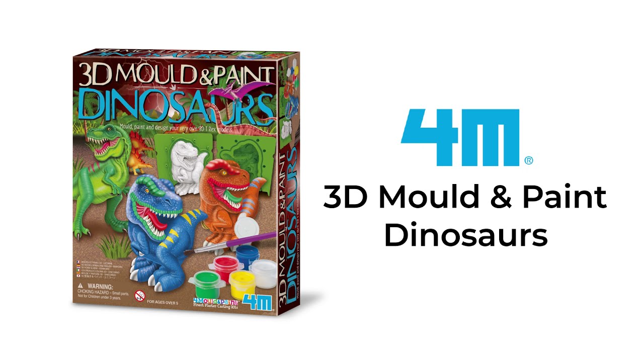 3D Mould & Paint Dinosaurs