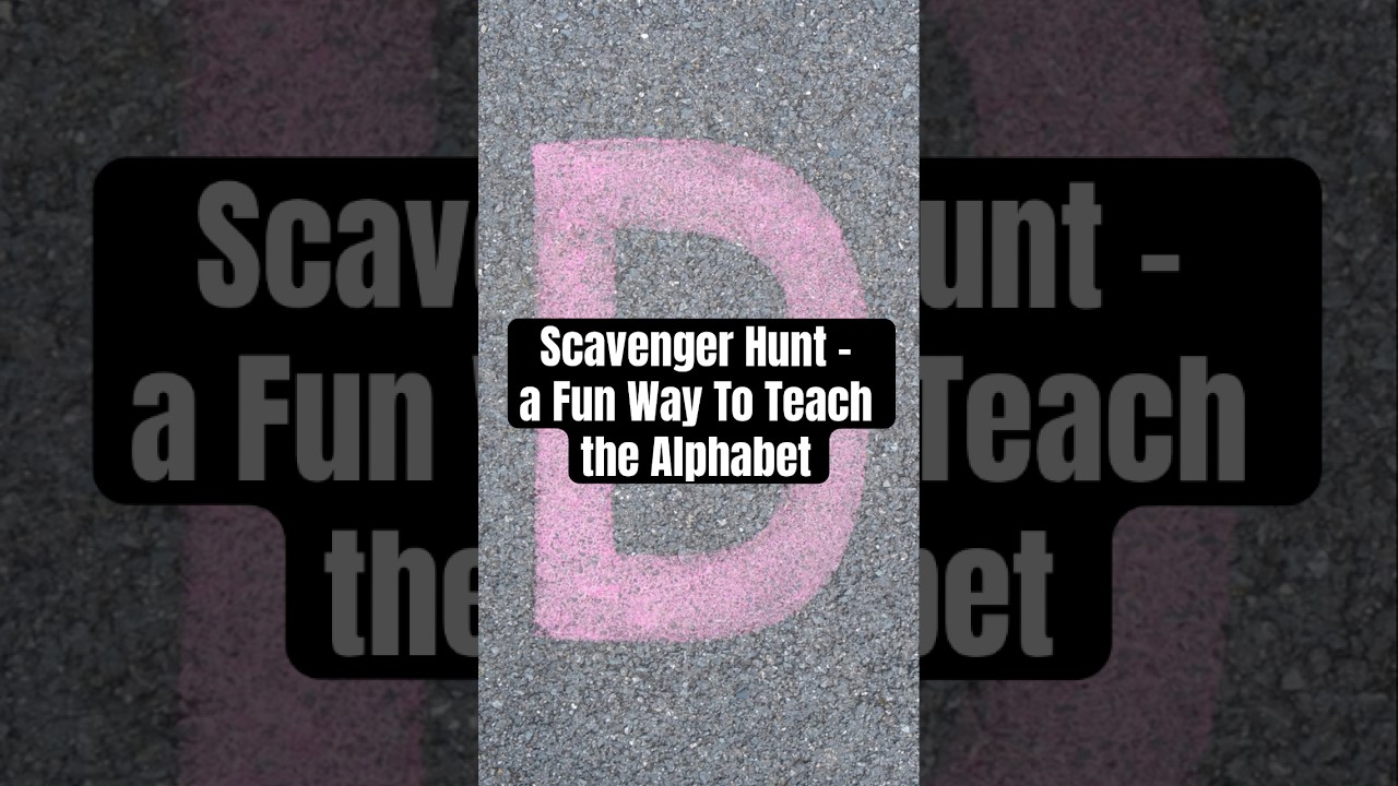 Need a Fun Way to Teach the Alphabet? Try This Scavenger Hunt! #Shorts #parentingtips #summerreading