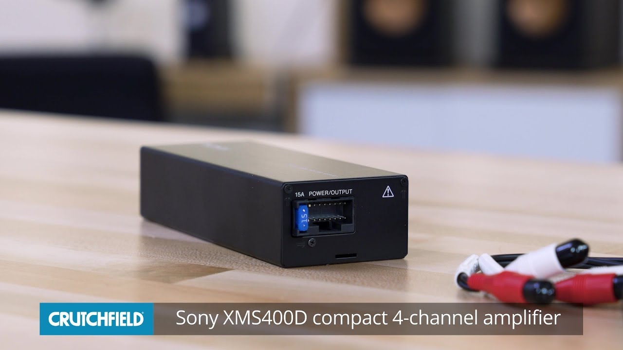 Sony  XMS400D compact 4-channel car amplifier | Crutchfield video