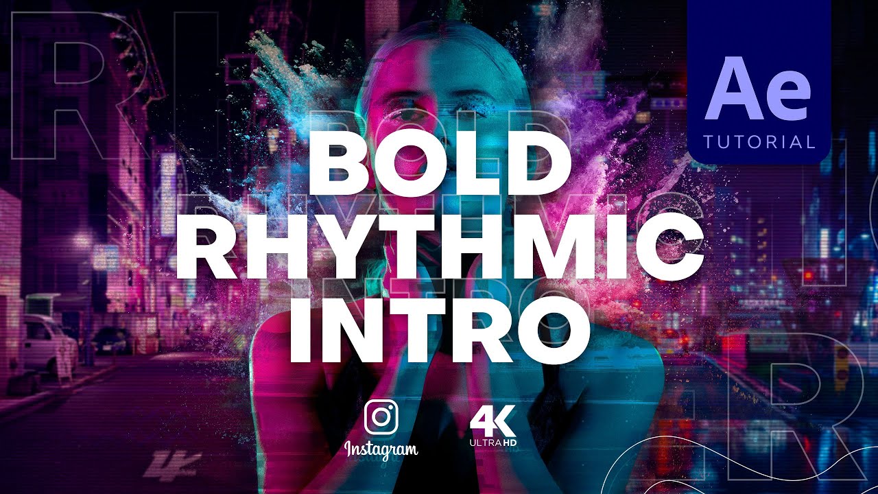 Bold Rhythmic Intro | After Effects Template | Tutorial | Download