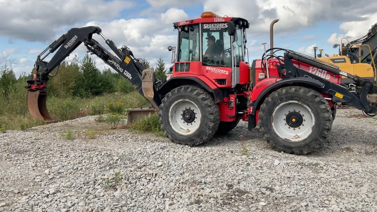 Grävlastare Huddig 1260B, Ljusdal, Klaravik auktioner