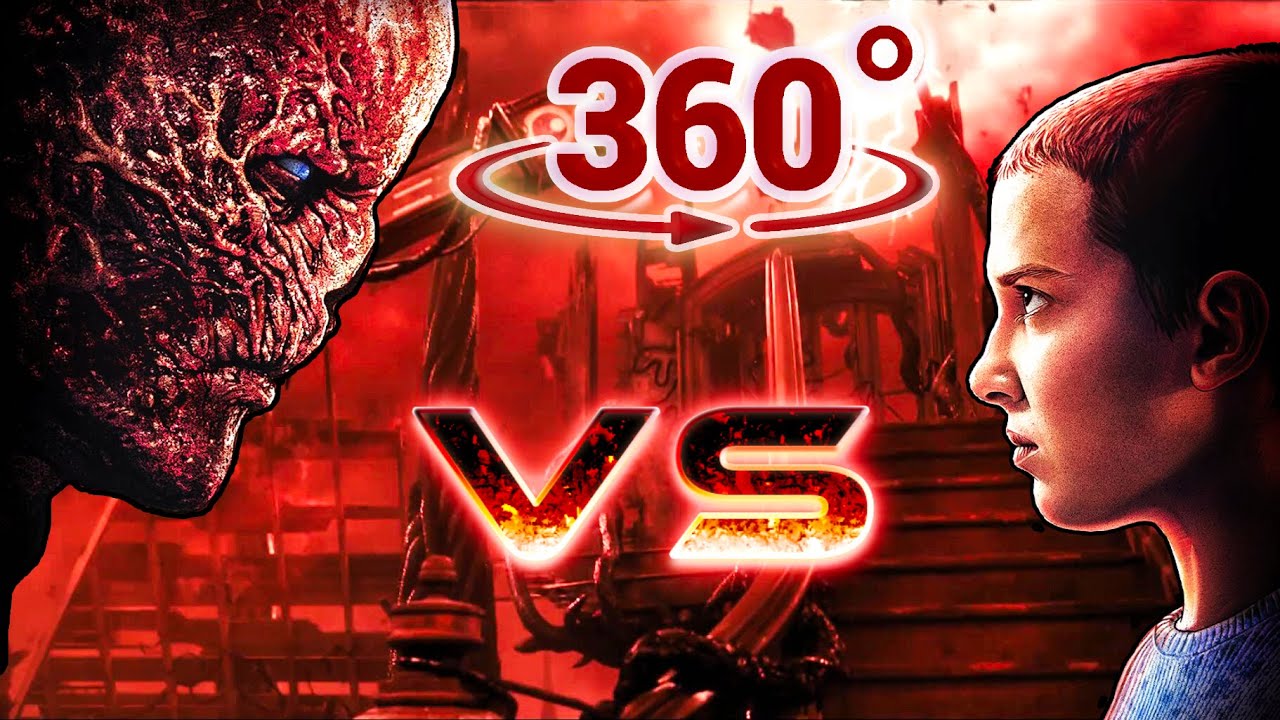 360 / VR Video - Vecna fights Eleven in his Mind Lair - Stranger Things Season 4 Fan made video