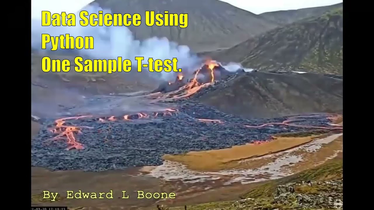 Data Science Using Python... One Sample T-test.