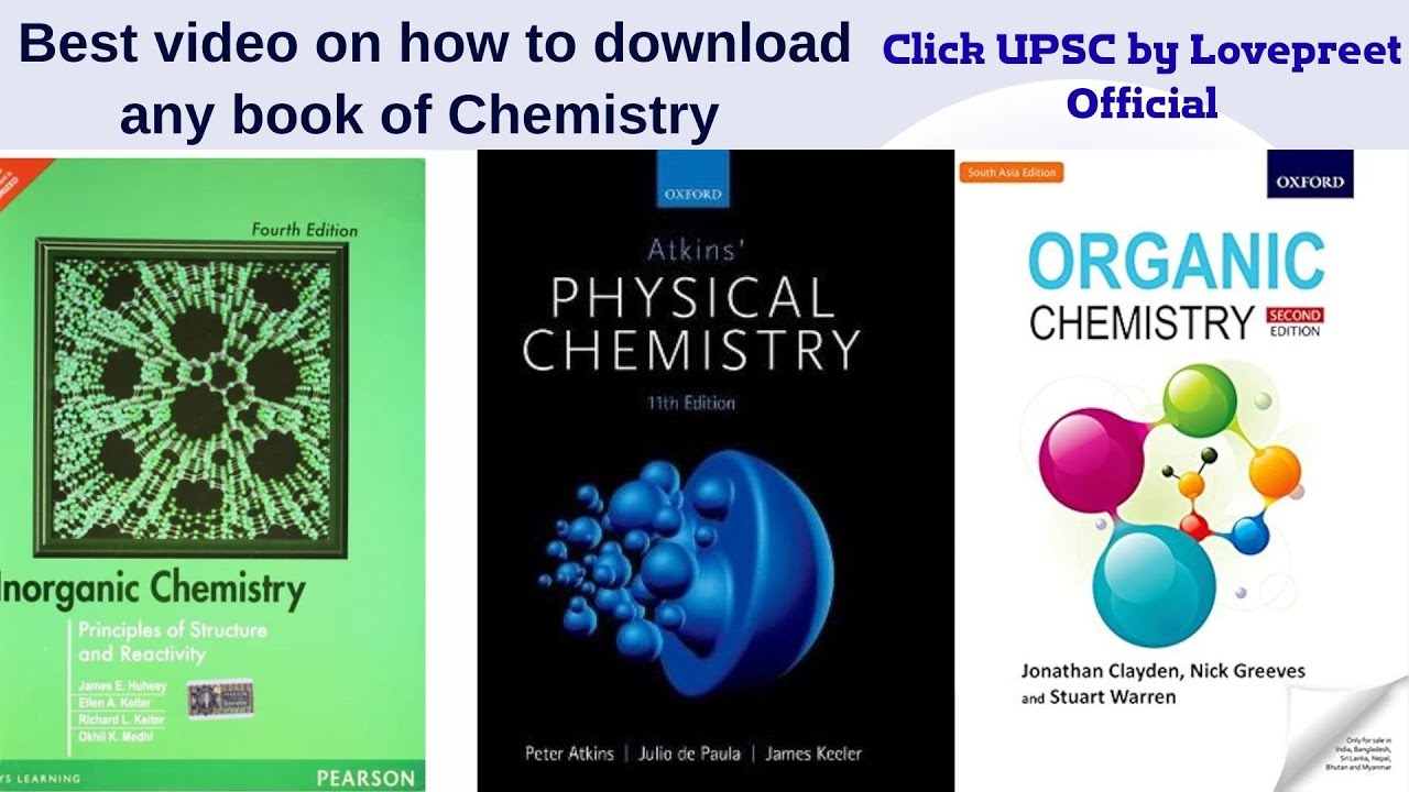 Best video on how to download any Chemistry book in PDF # By Lovepreet 