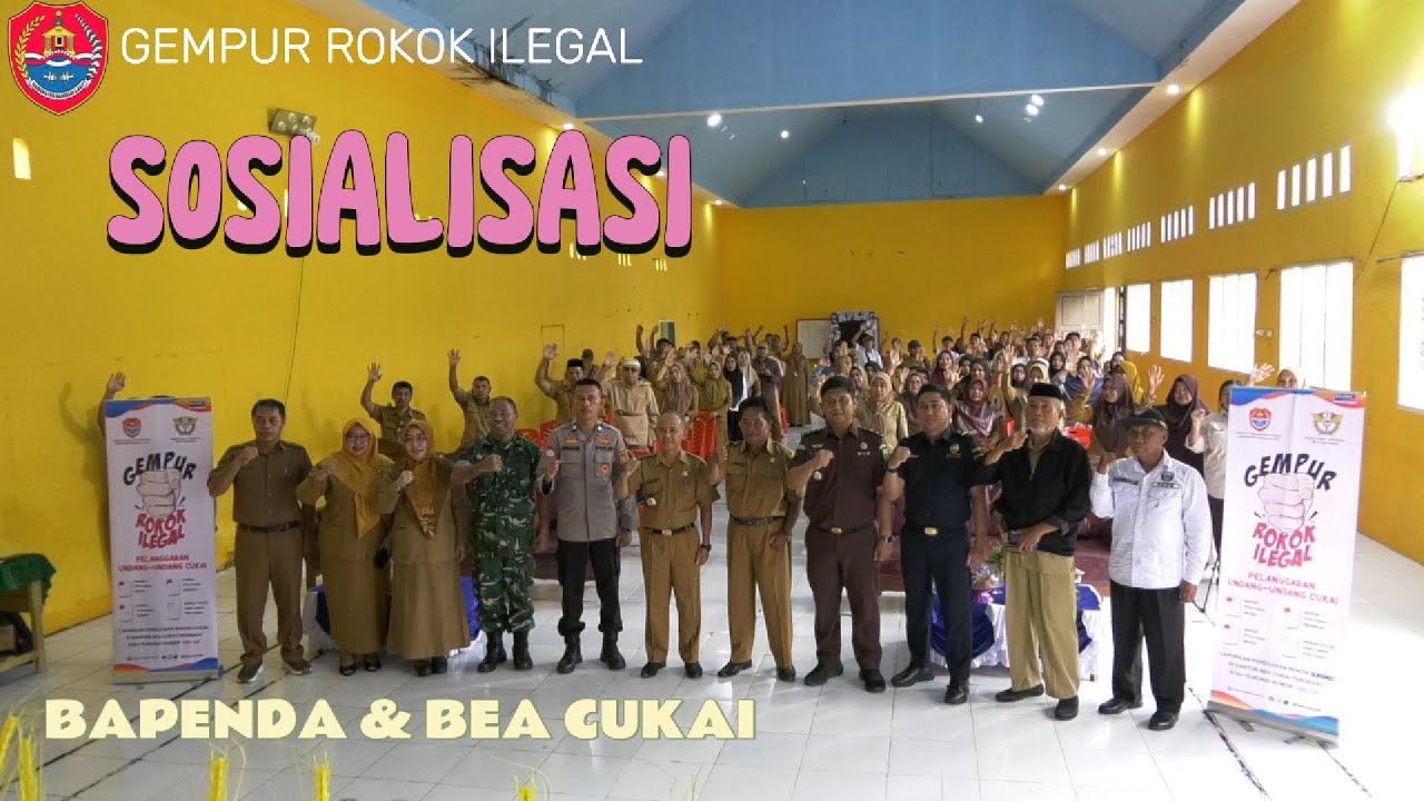 Pembukaan Sosialisasi Ketentuan di Bidang Cukai Sekda mewakili Bupati Banggai Laut