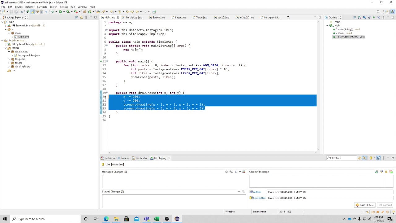 Plotting a simple graph in Java