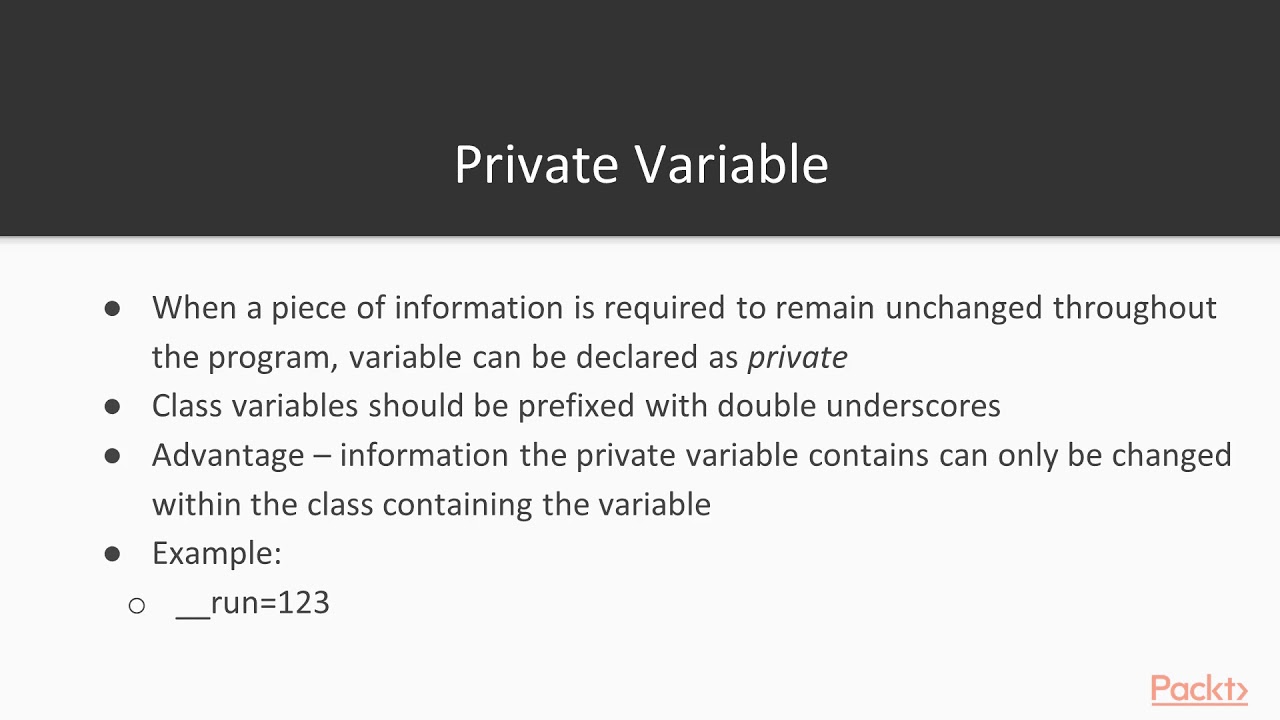 Getting Started with Object-Oriented Programming in Python 3: Encapsulation Methods|packtpub.com