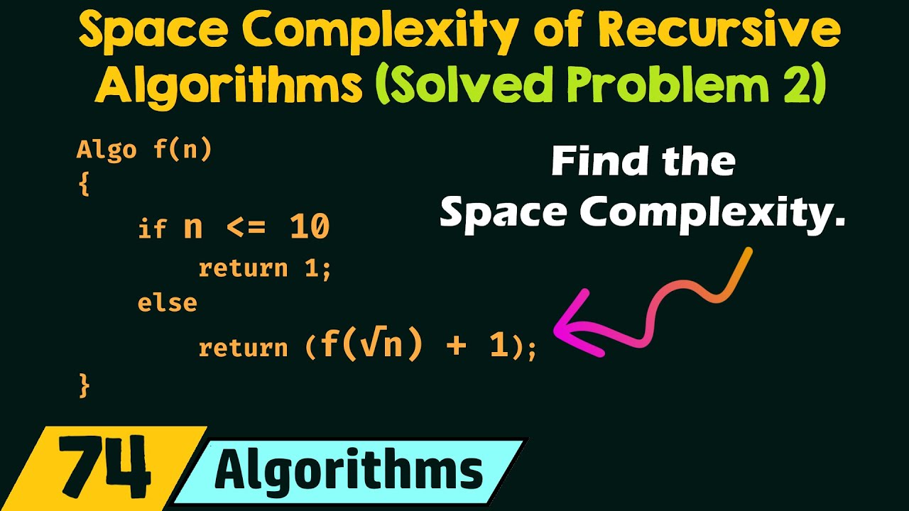 Space Complexity of Recursive Algorithms (Solved Problem 2)