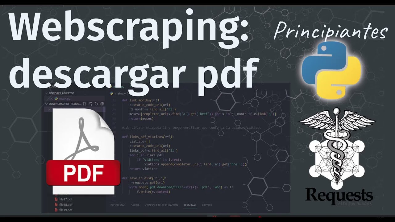 Python Webscraping: Descargar archivos PDF usando request