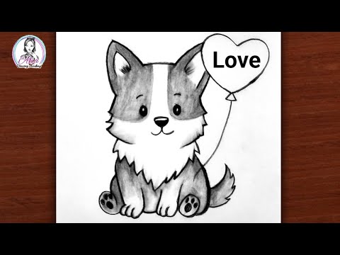 How to Draw Dog Step by Step | Easy Pencil Drawing Ideas for Beginners