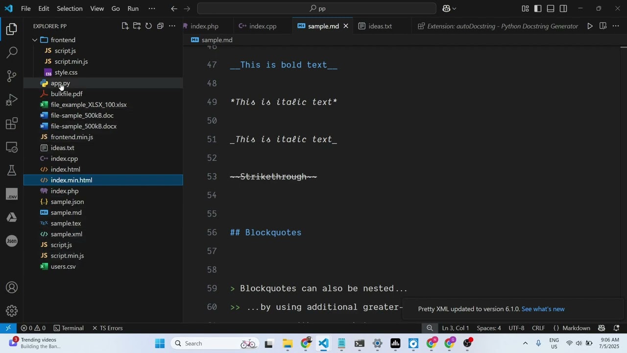 How to Generate Python Documentation For Source Code in VSCode IDE