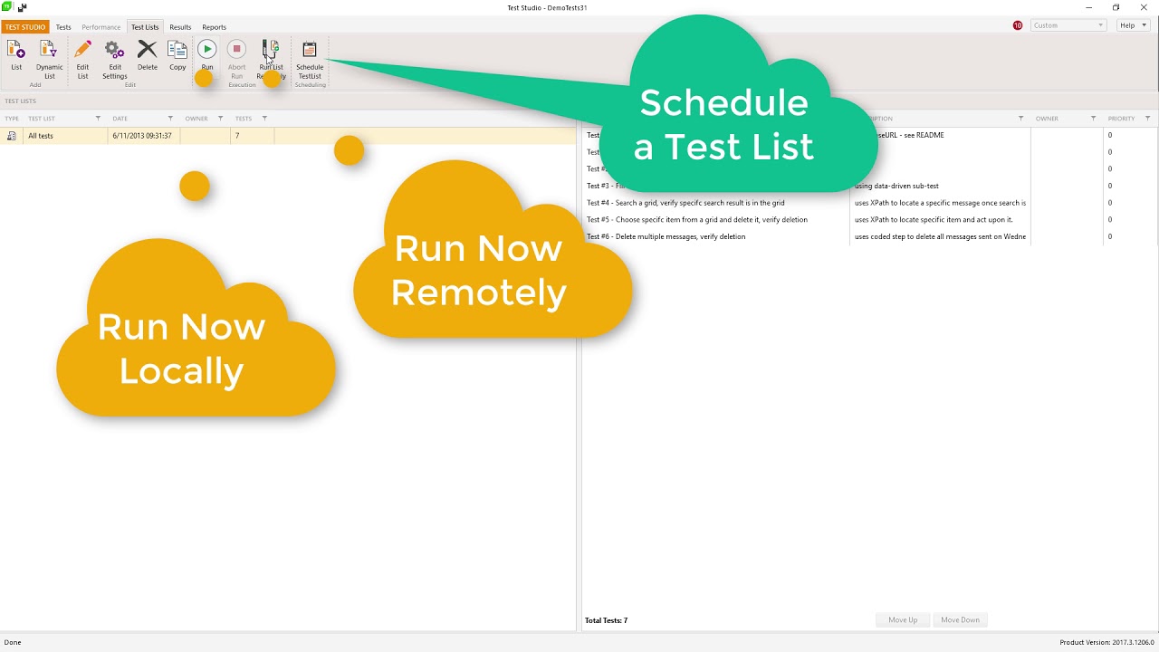 Schedule Test Runs in Test Studio
